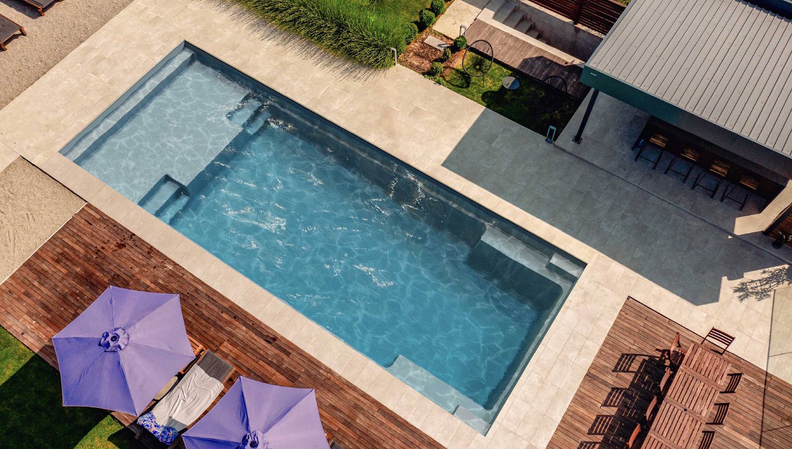 El Capitan fiberglass pool design - EvoPools